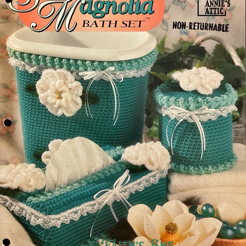 Crochet Bathroom Set - Etsy