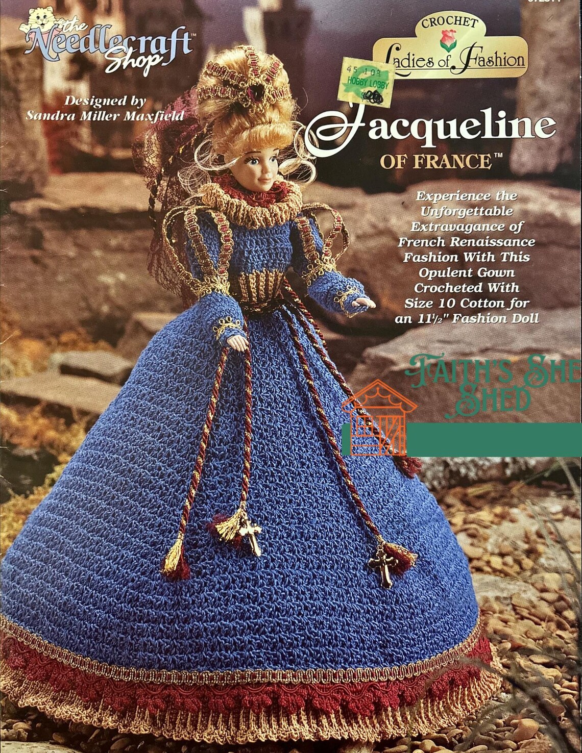 Jacqueline of France Vintage Digital Crochet Pattern Exquisite Vintage ...