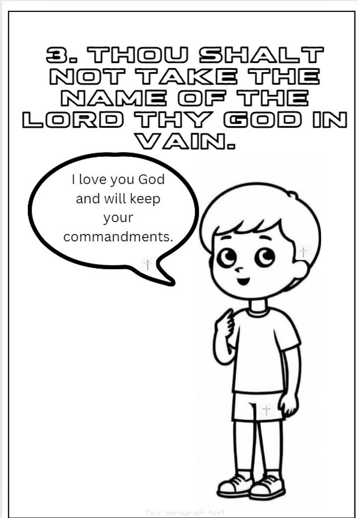 The Original Ten Commandments (find the Hidden Crosses!) - Etsy