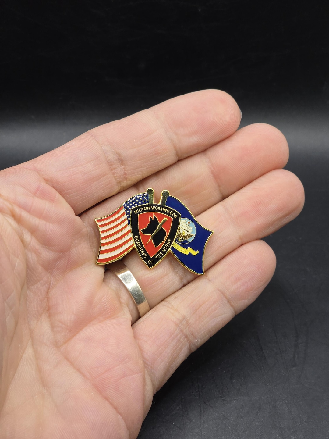 US Navy Military Working Dog Lapel Pin - Etsy