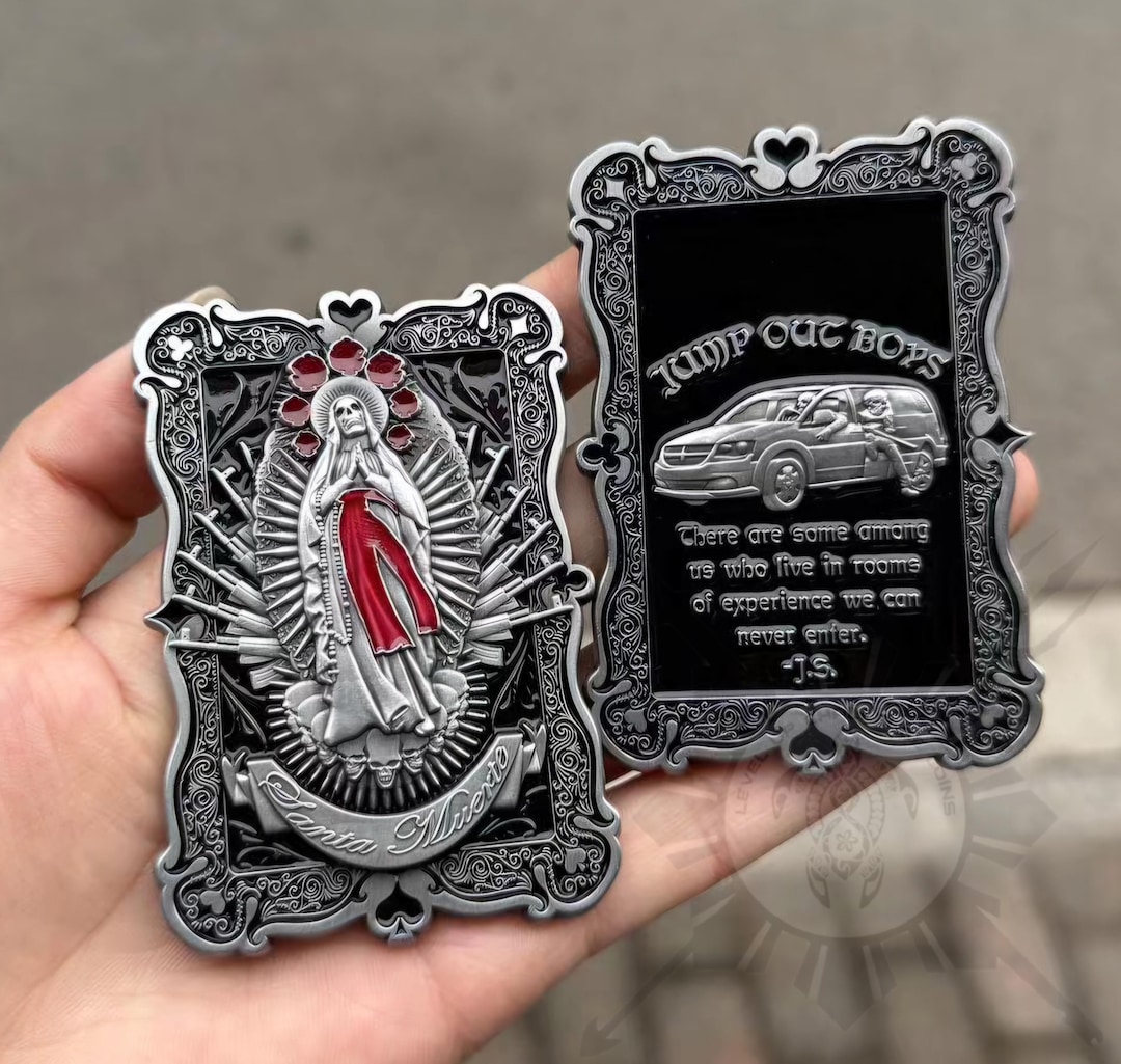 Jump Out Boys - Santa Muerte Coin - Etsy