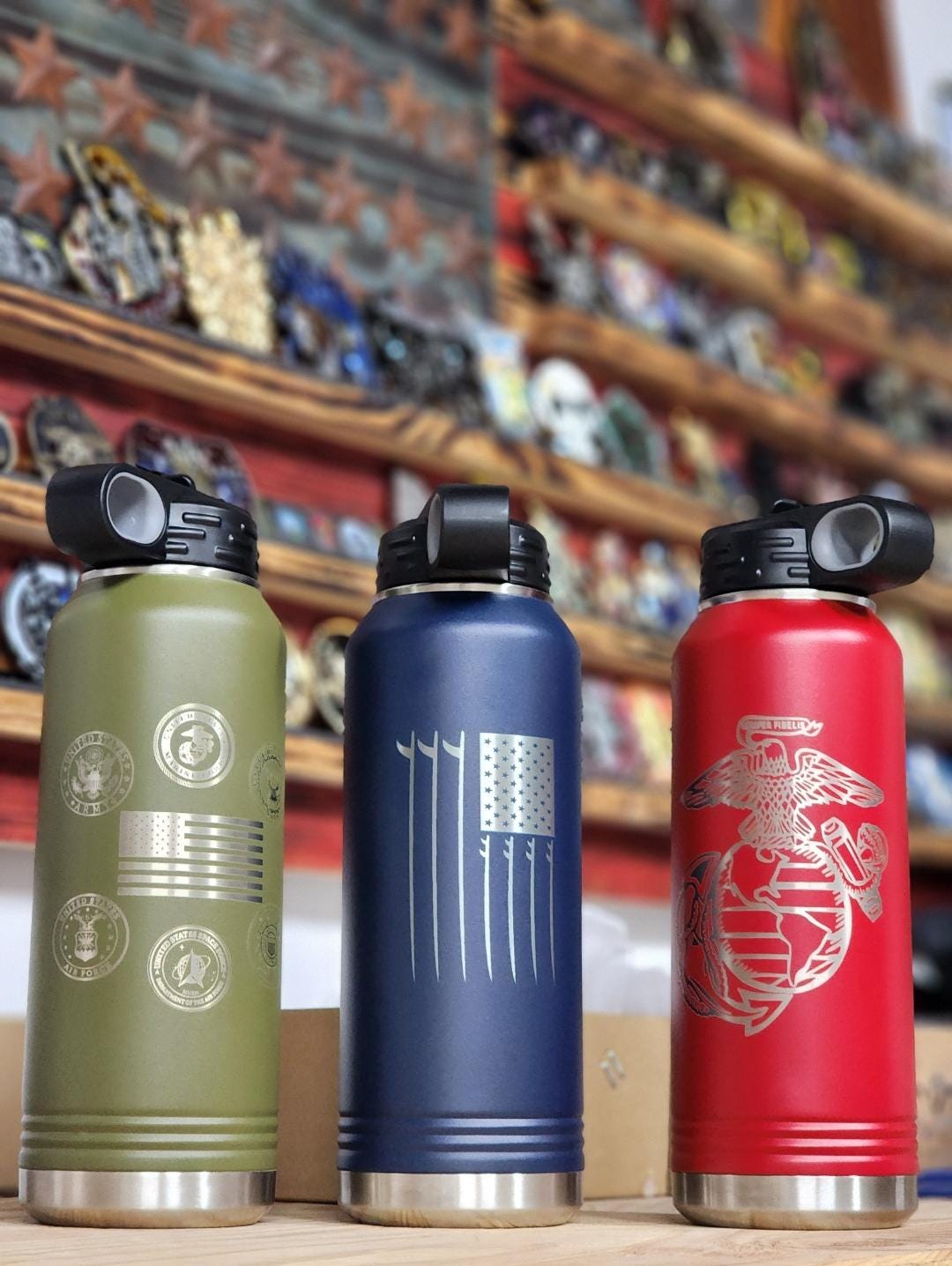 USN 40oz Insulated Water Bottle - Etsy