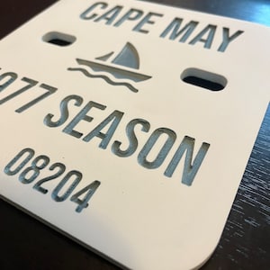 1977 Cape May Beach Tag Inspired Sign - Etsy