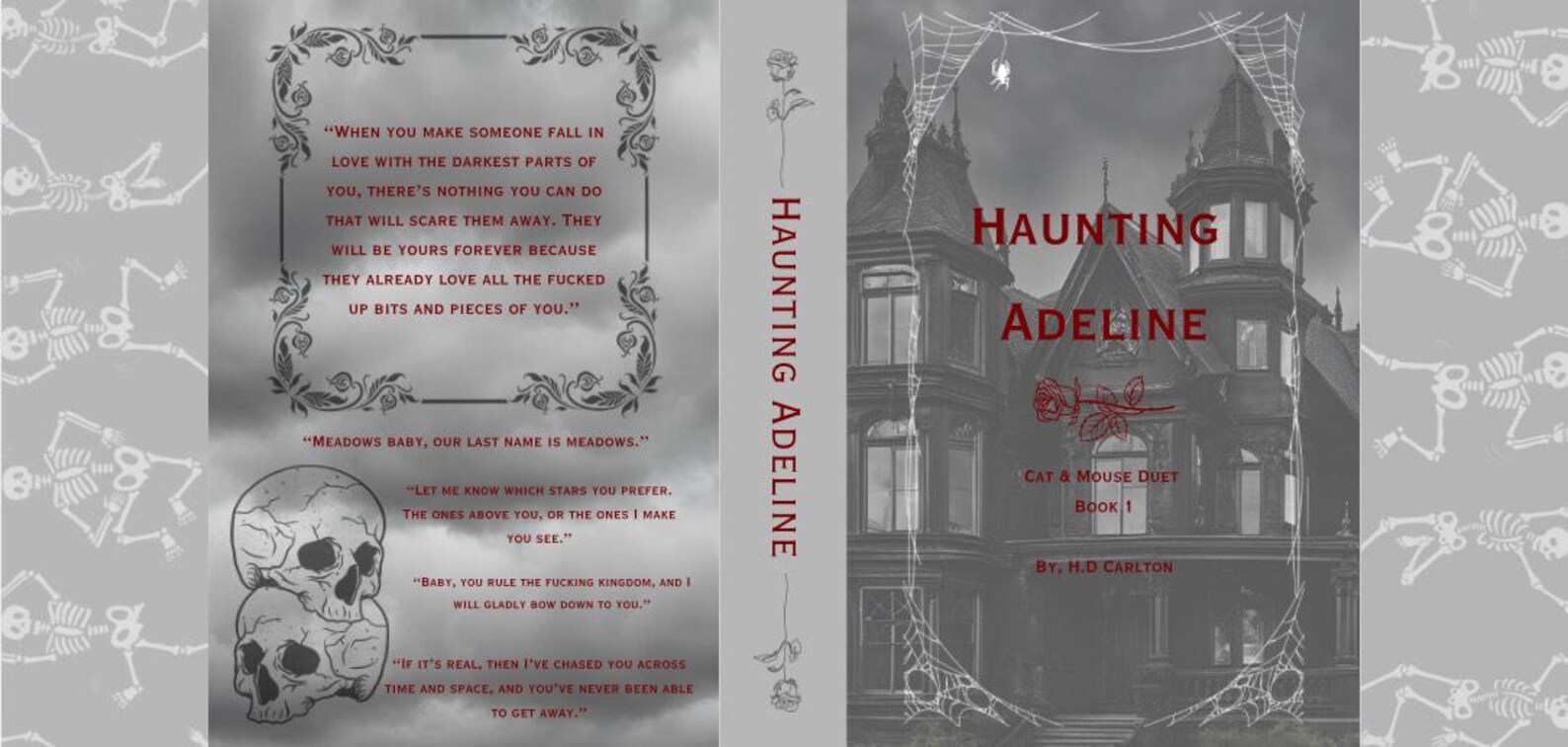 Custom Dust Jacket for Haunting Adeline - Etsy