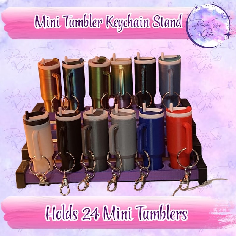 Mini Tumbler Keychain Display Stand Shelves - Etsy