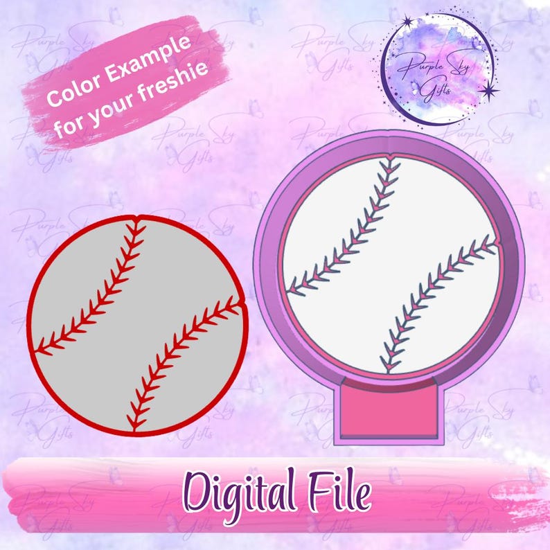 Baseball/softball STL DIGITAL FILE for Freshie, Silicone Mold, Resin ...