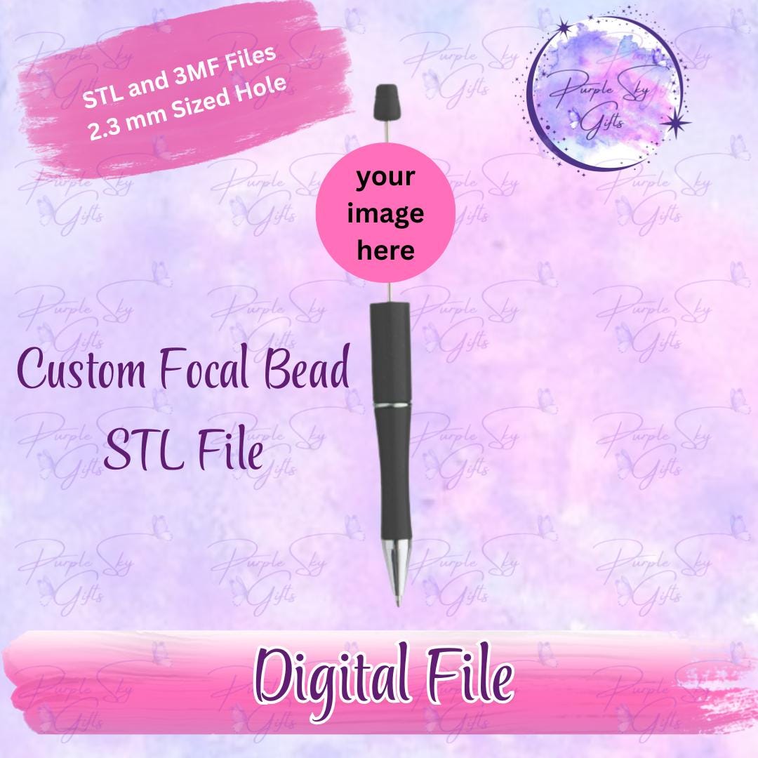 Custom STL DIGITAL FILE for 3D Print Focal Bead - Design Assistance - Etsy
