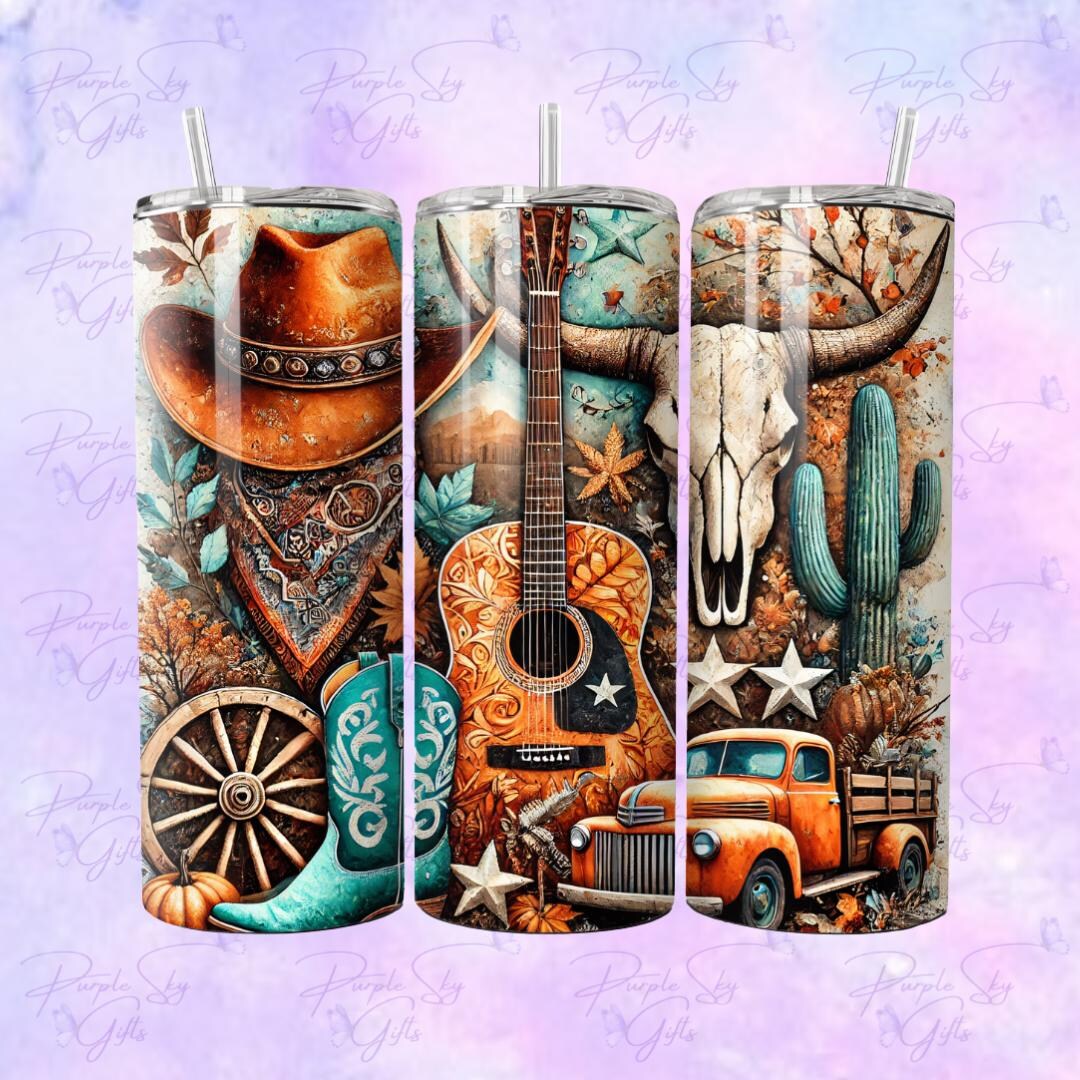 20 Oz or 30 Oz Country Western Fall Vibes Stainless Steel Tumbler - Etsy