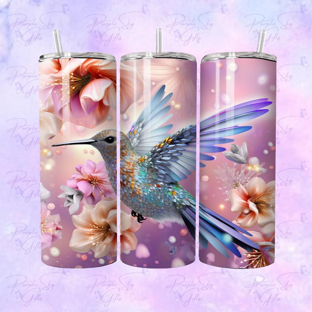 20 Oz or 30 Oz Colorful Hummingbird Stainless Steel Tumbler - Etsy