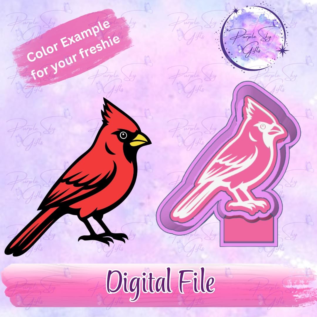 Cardinal Bird STL FILE for Mold Housing, Freshie Mold, Silicone Mold ...