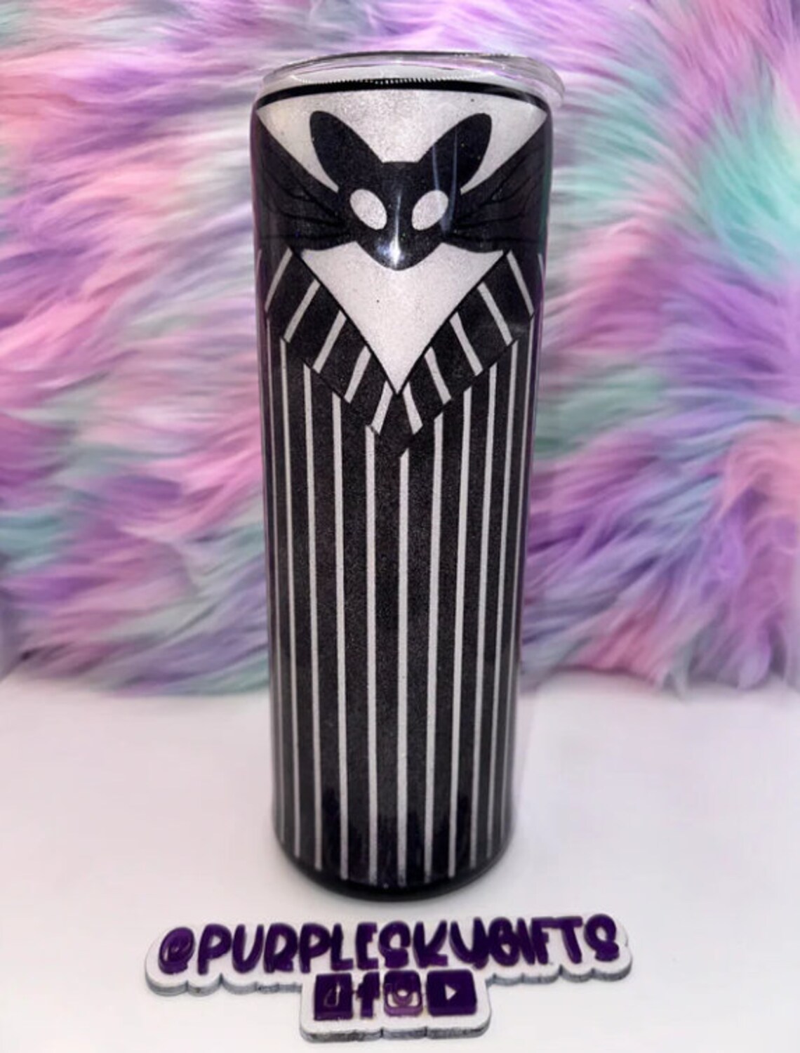 30 Oz NMBC Jack and Sally Glitter Epoxy Stainless Steel Tumbler - Etsy