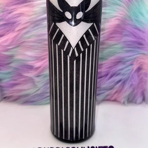 30 Oz NMBC Jack and Sally Glitter Epoxy Stainless Steel Tumbler - Etsy