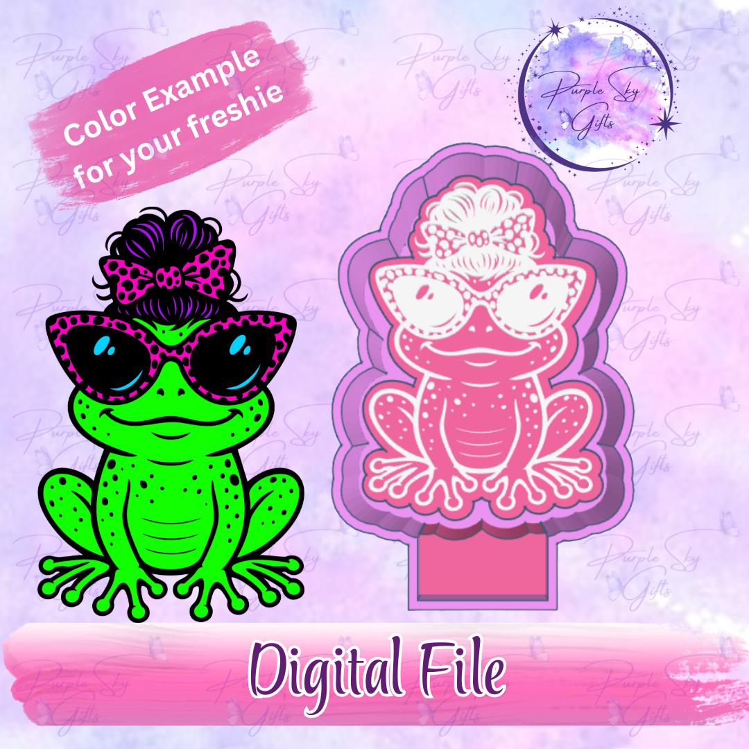 Frog With Sunglasses STL DIGITAL FILE for Freshie, Silicone Mold Resin ...
