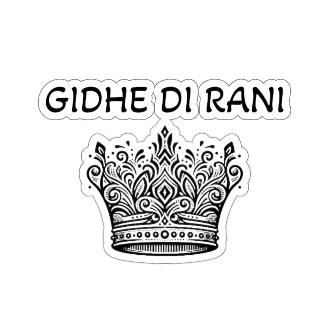 Gidhe Di Rani Desi Girl Stickers, Gidha Queen, Indian Princess, Wedding ...