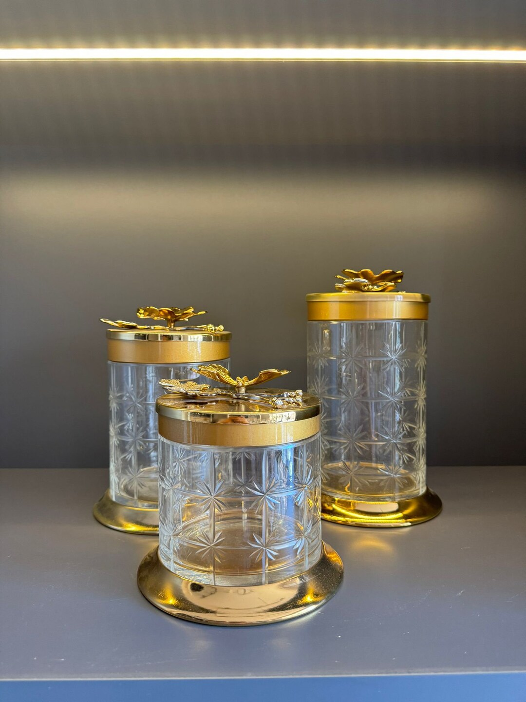 Star Decor Triple Jar and Kitchen Decor - Etsy