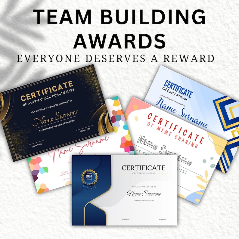 50 Editable Funny Office Awards Canva Templates Printable Certificates ...