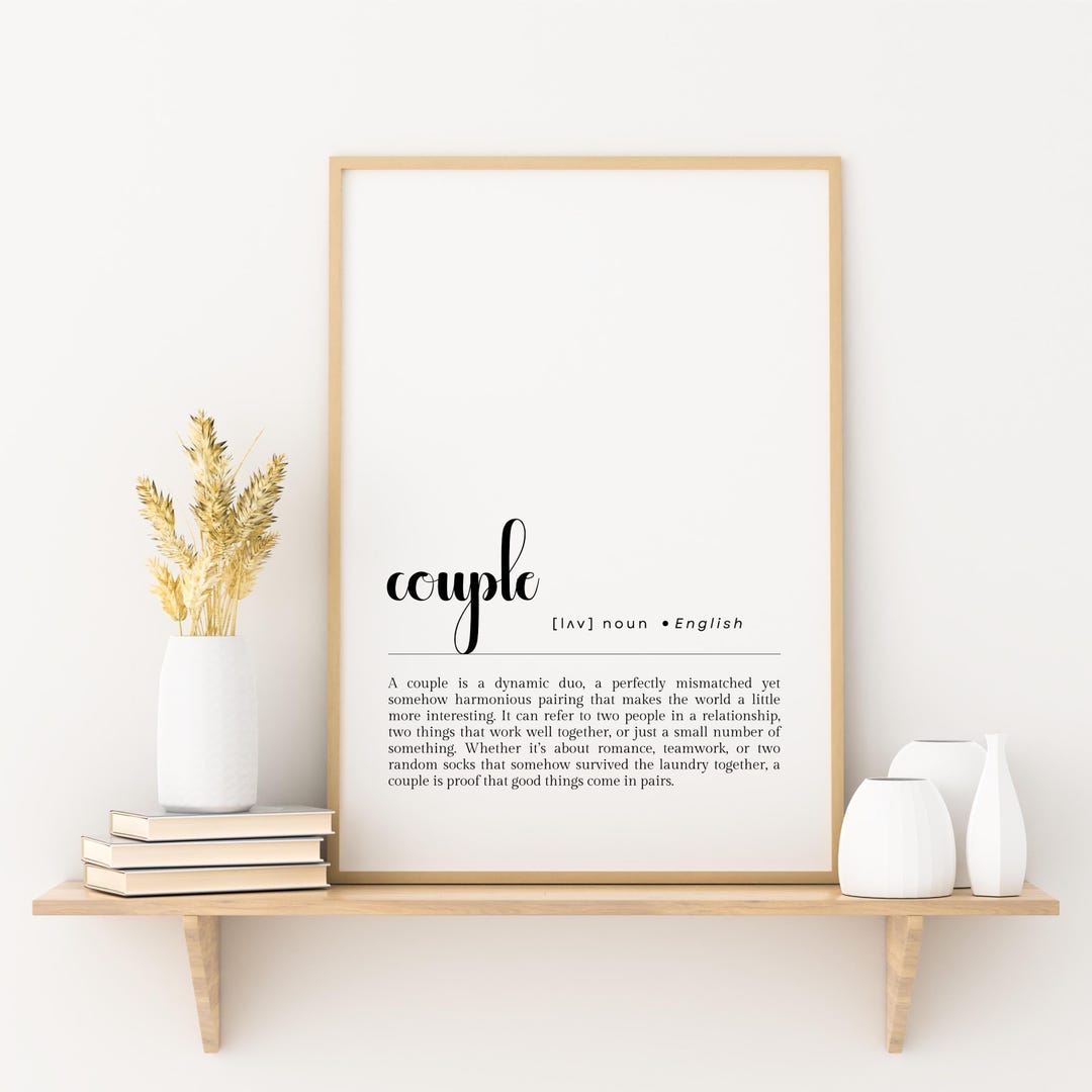 Couple Definition Poster Kikiandnim Funny Definition Dictionary Word ...