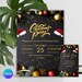 Editable Christmas Party Invitation Template: Festive Holiday Invite ...
