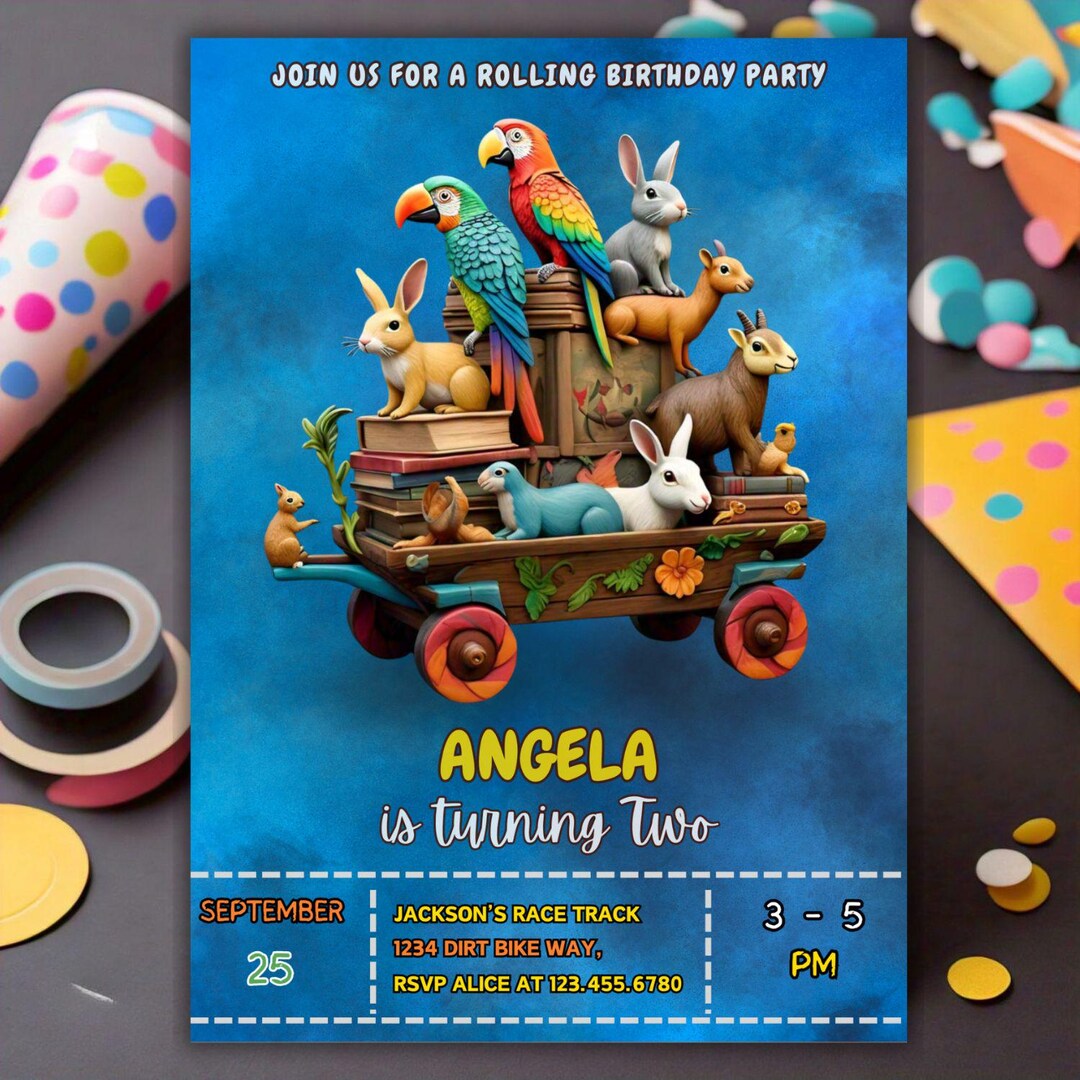 Bird Birthday Invitation Printable Instant Download, Editable Sweet ...