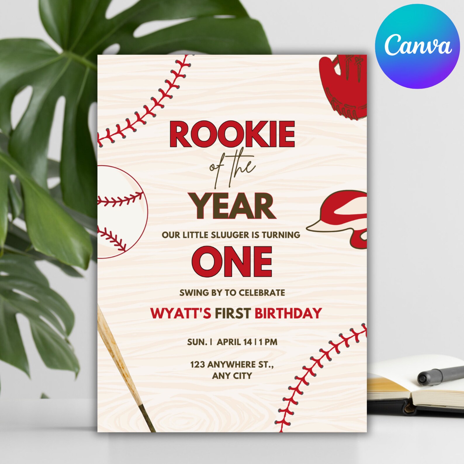 Custom Baseball Party Invitation custom Digital Download for Birthdays ...