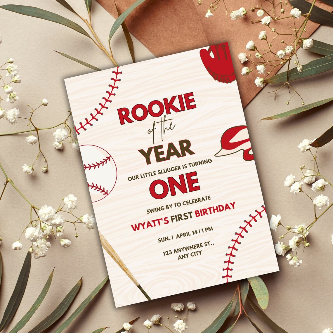 Custom Baseball Party Invitation custom Digital Download for Birthdays ...