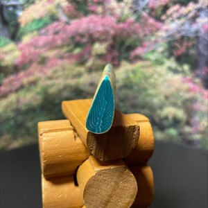Turquoise, Silver and Gold Leaf Cane, Handcrafted Polymer Clay Cane ...
