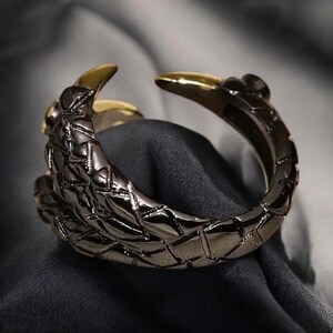 Raven Claw Talon Wrap Ring With Diamond Handmade Crow Foot Ring Unique ...