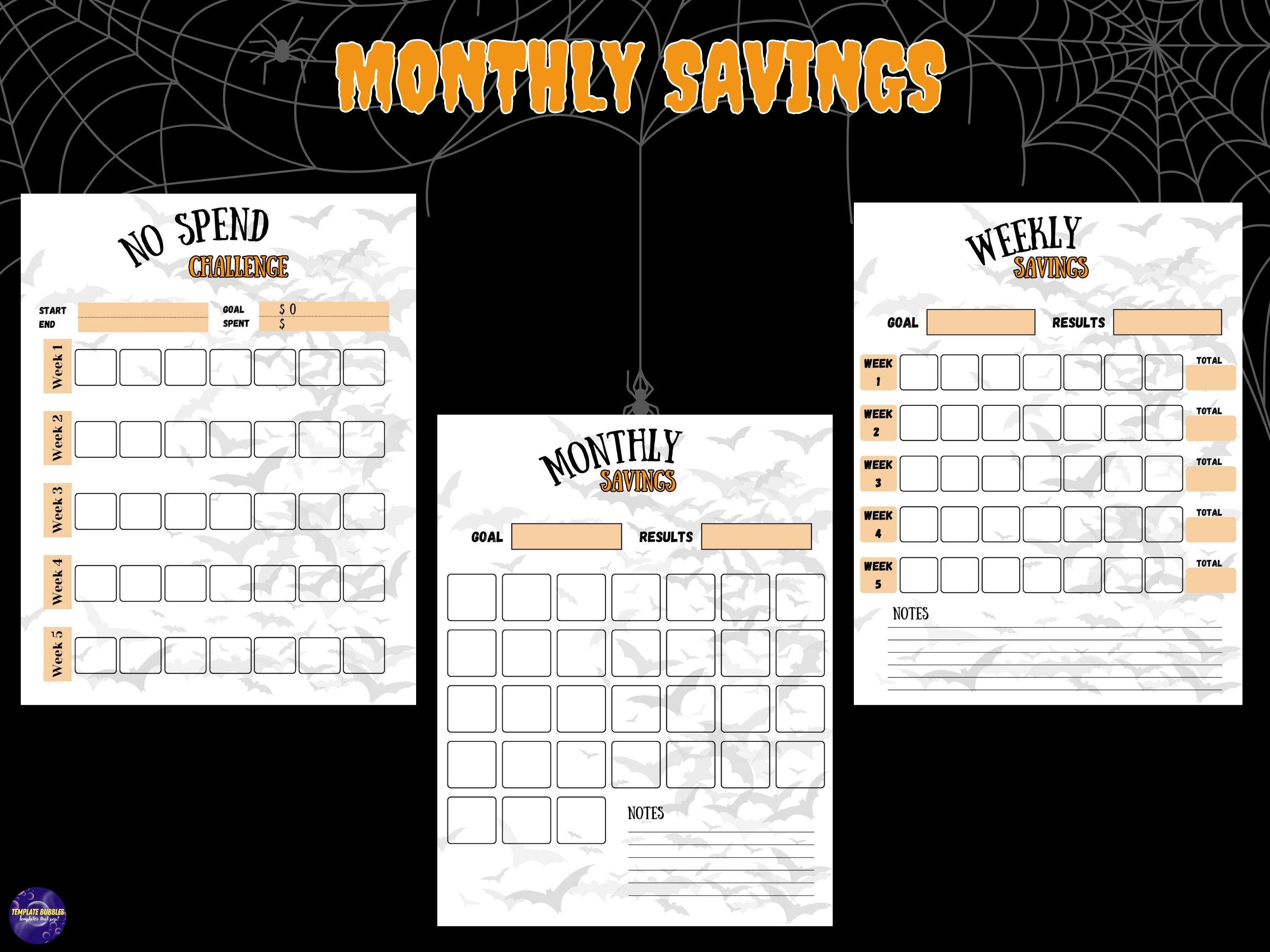 October Halloween Planner Printable Daily Digital Halloween Schedule ...