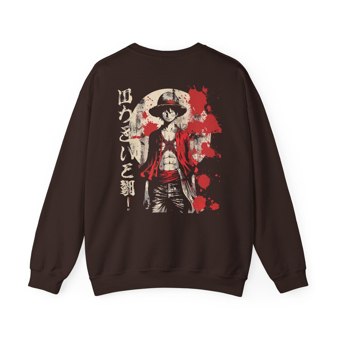 Monkey D. Luffy Sweatshirt One Piece Anime Sweatshirt San Valentine ...