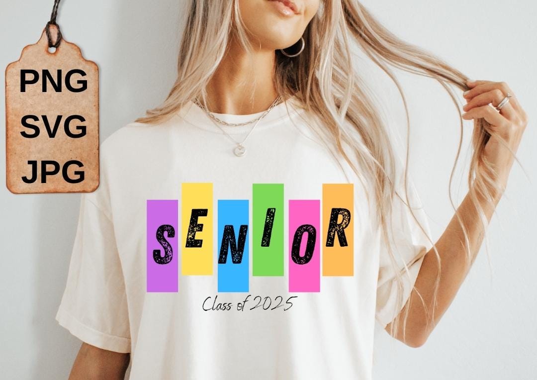 Senior 2025 PNG, Class of 2025 Png, High School Png, Retro Graduation ...