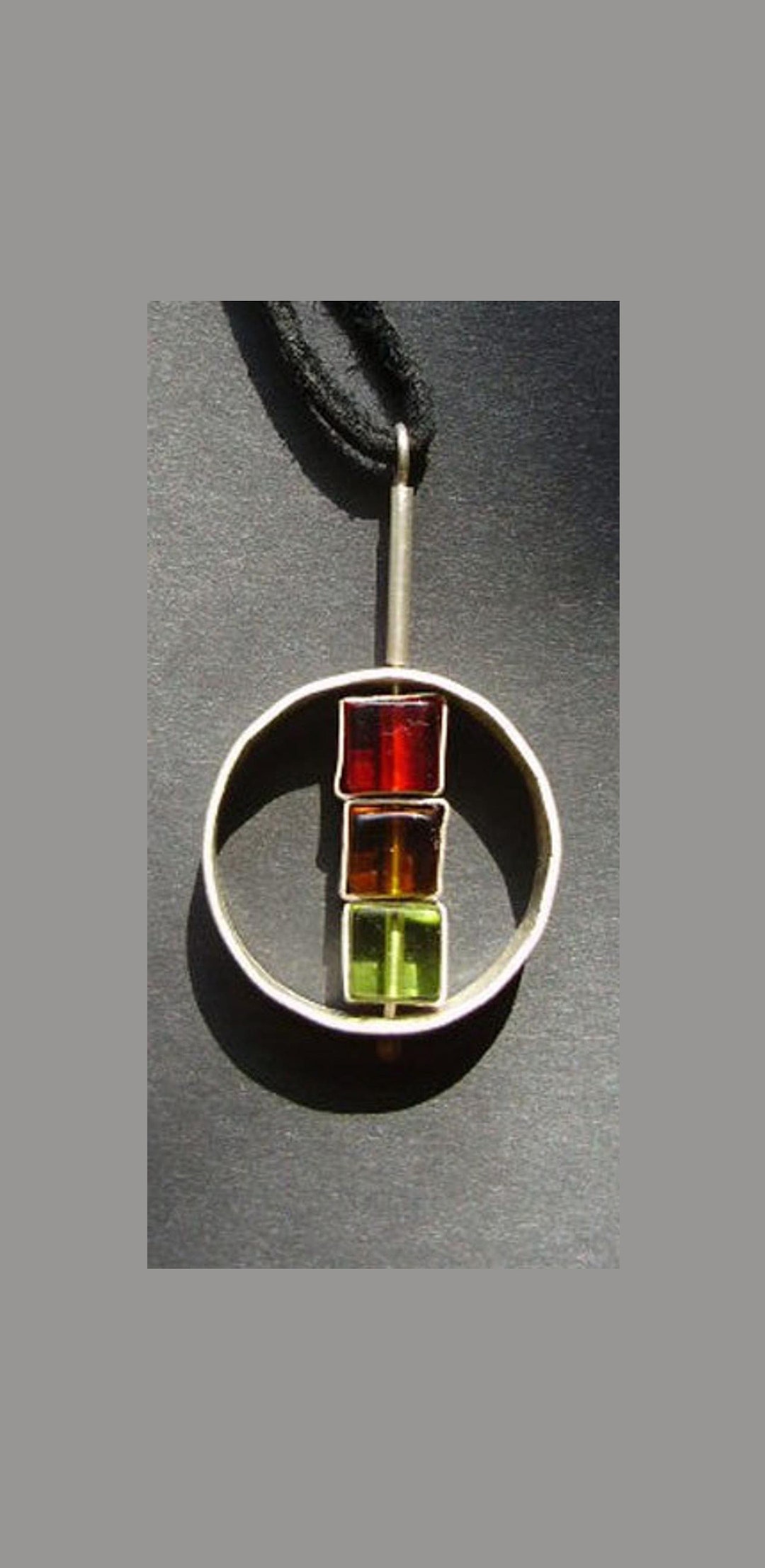 Stop, Wait, Go Pendant, Stoplight, Red, Yellow, Green, Funky, Modern ...