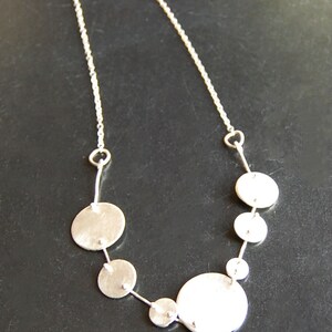 7 Moons Necklace, Sterling Silver Moon, Lunar, Celestial Jewelry ...