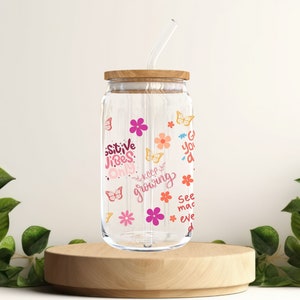 Positive Affirmation Iced Coffee Cup Self Care Cup Beer Glass Gift Cup ...