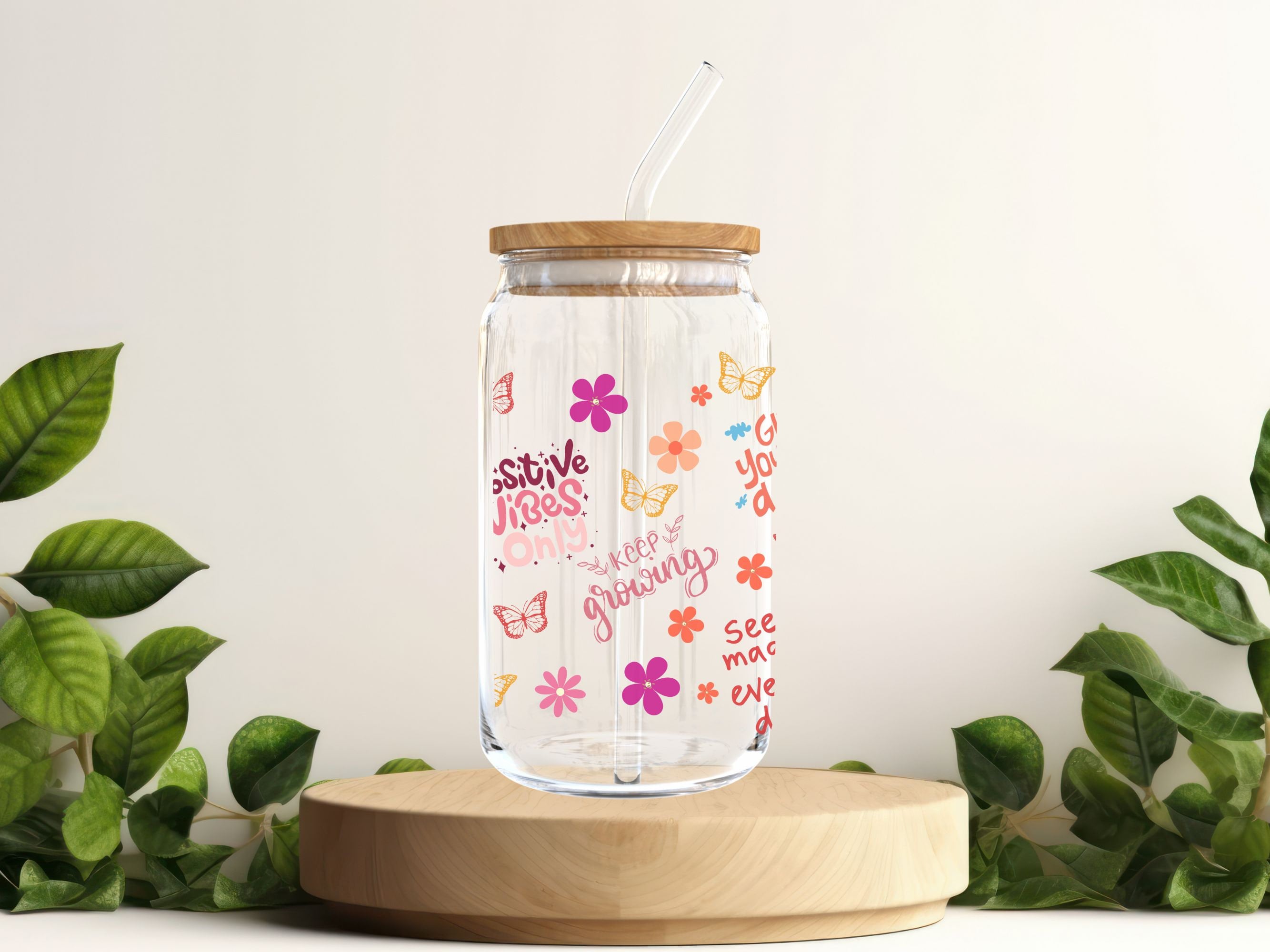 Positive Affirmation Iced Coffee Cup Self Care Cup Beer Glass Gift Cup ...