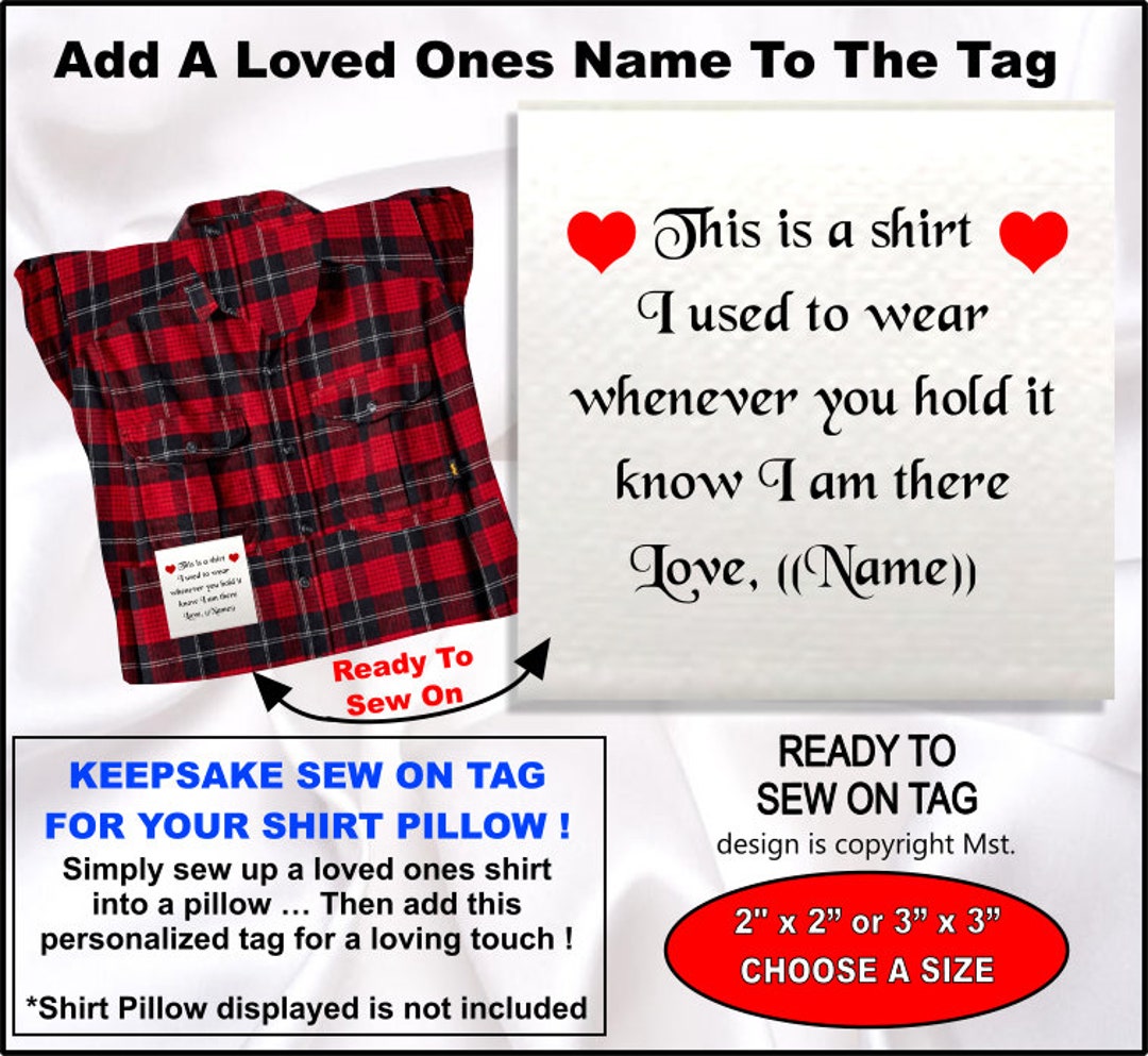 SEW ON Tags/this is a Shirt - Etsy