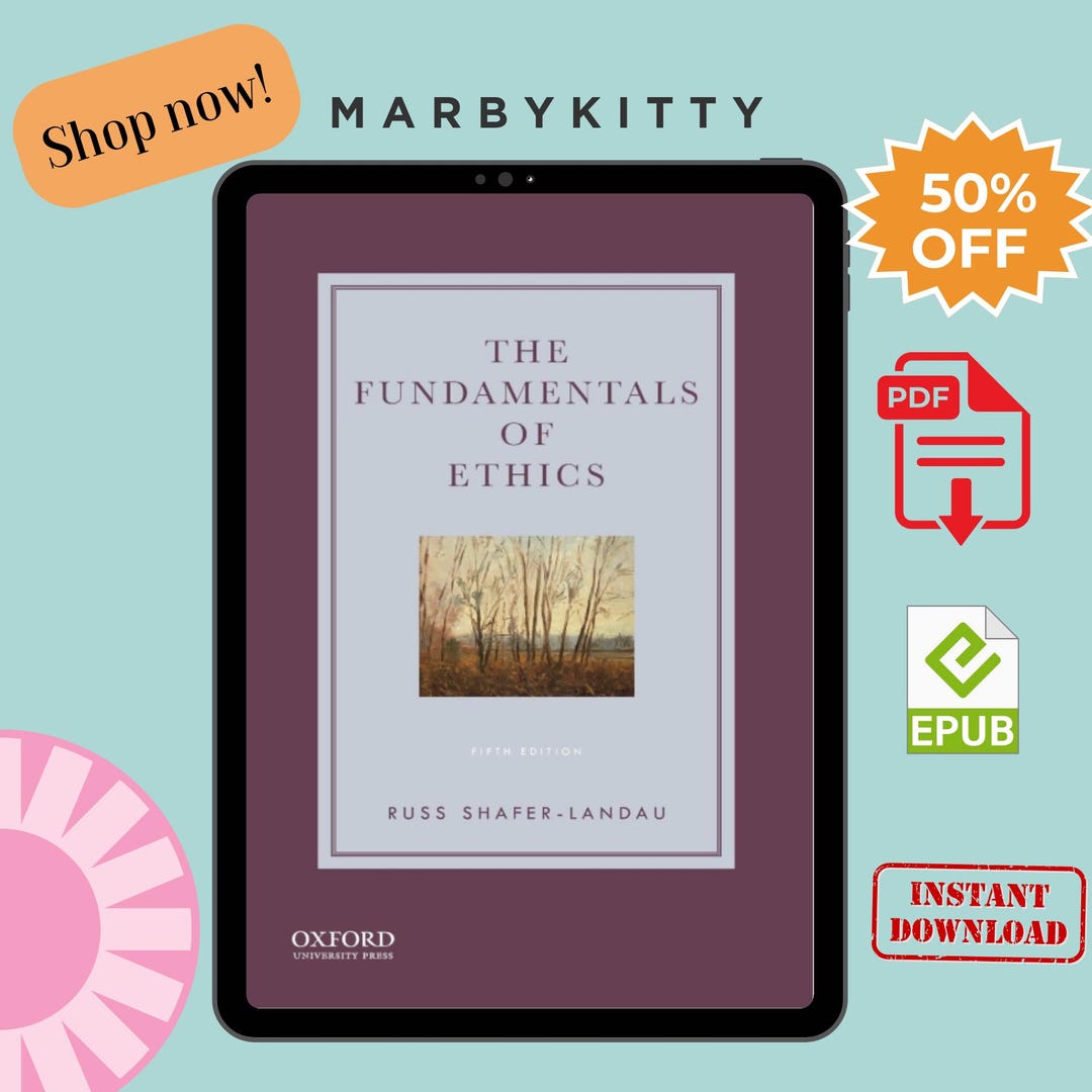 The Fundamentals of Ethics 5th Edition - Etsy