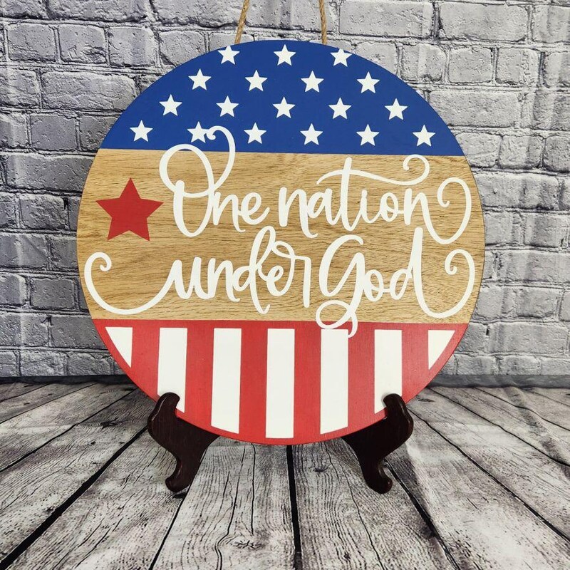 One Nation Under God Sign - Etsy