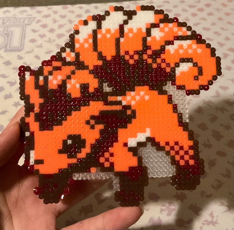Cute Vulpix Mini Perler Bead Sprite - Etsy