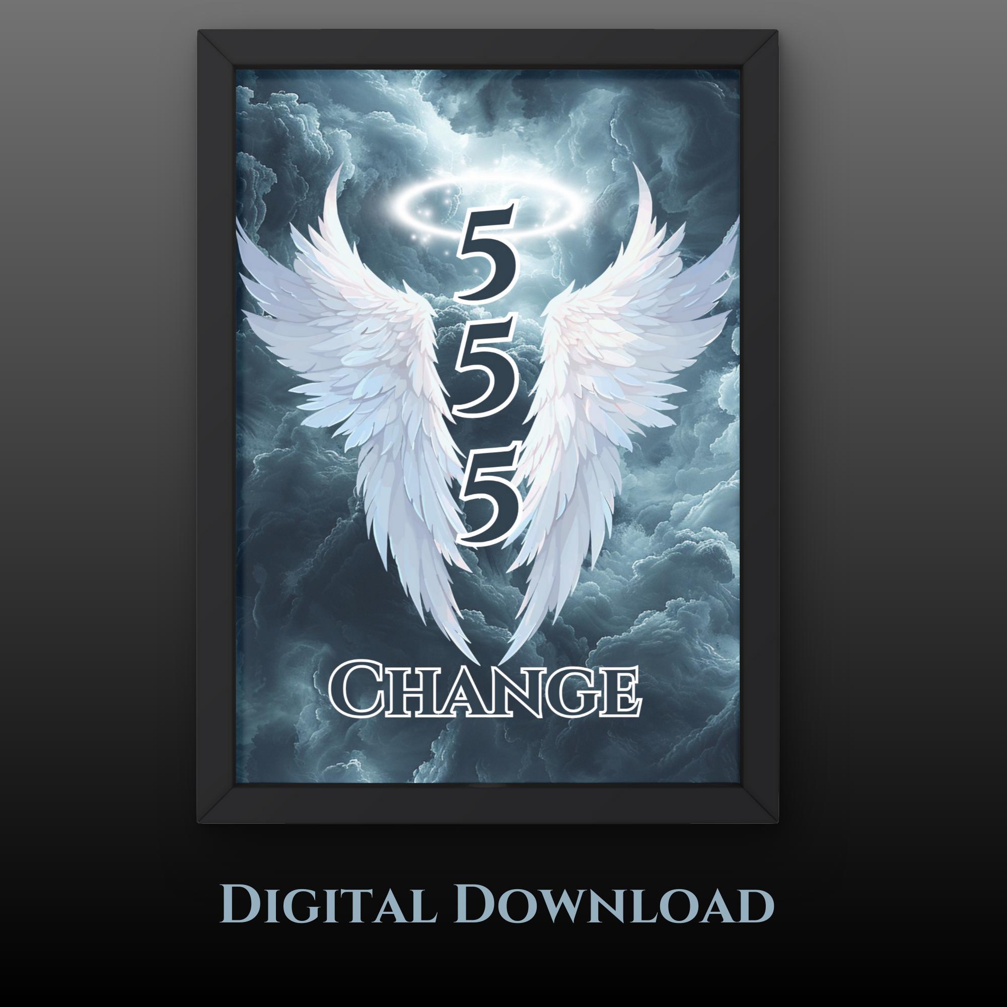 555, Angel Numbers, Law of Attraction, Positive Affirmation, Angel ...