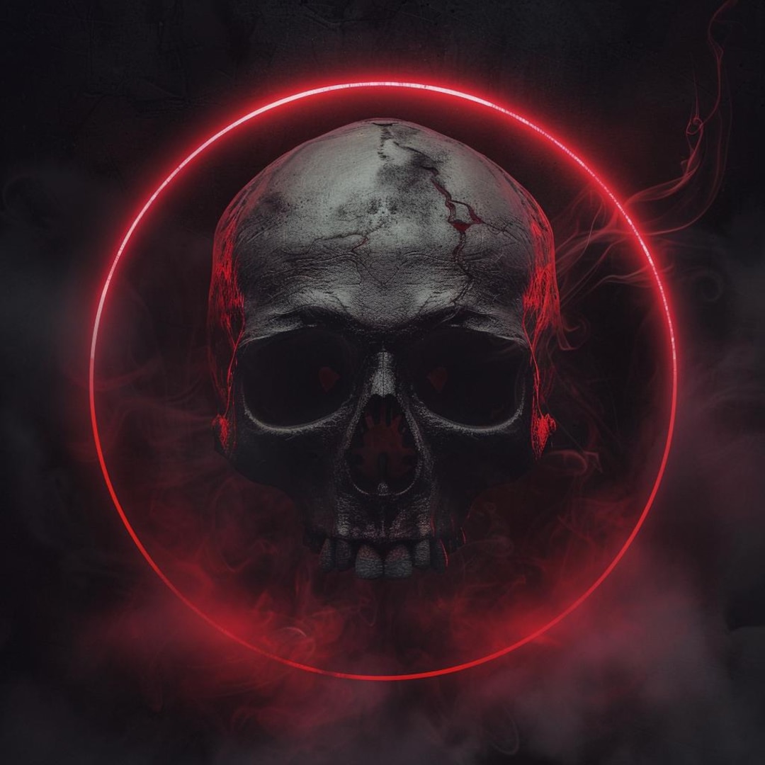 24 Neon Skull Clipart, Smoke Effects Digital Download, Gothic Skull ...