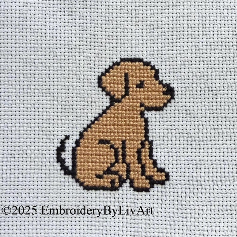 Small Puppy Cross Stitch Pattern- PDF Digital Download - Etsy