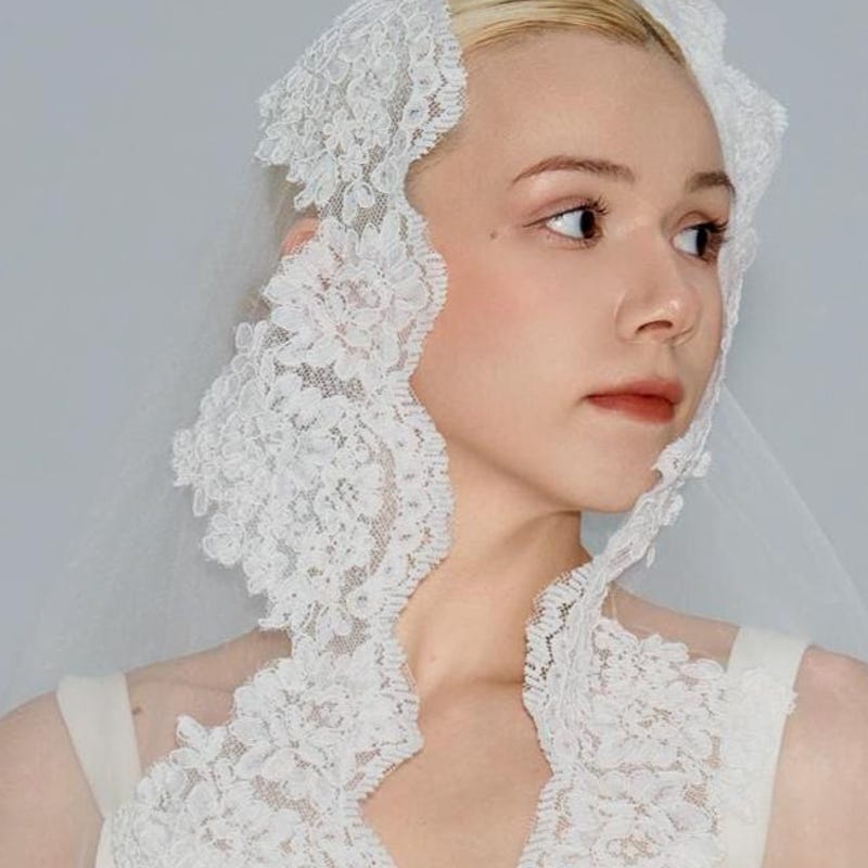 Antique French Mantilla - Etsy
