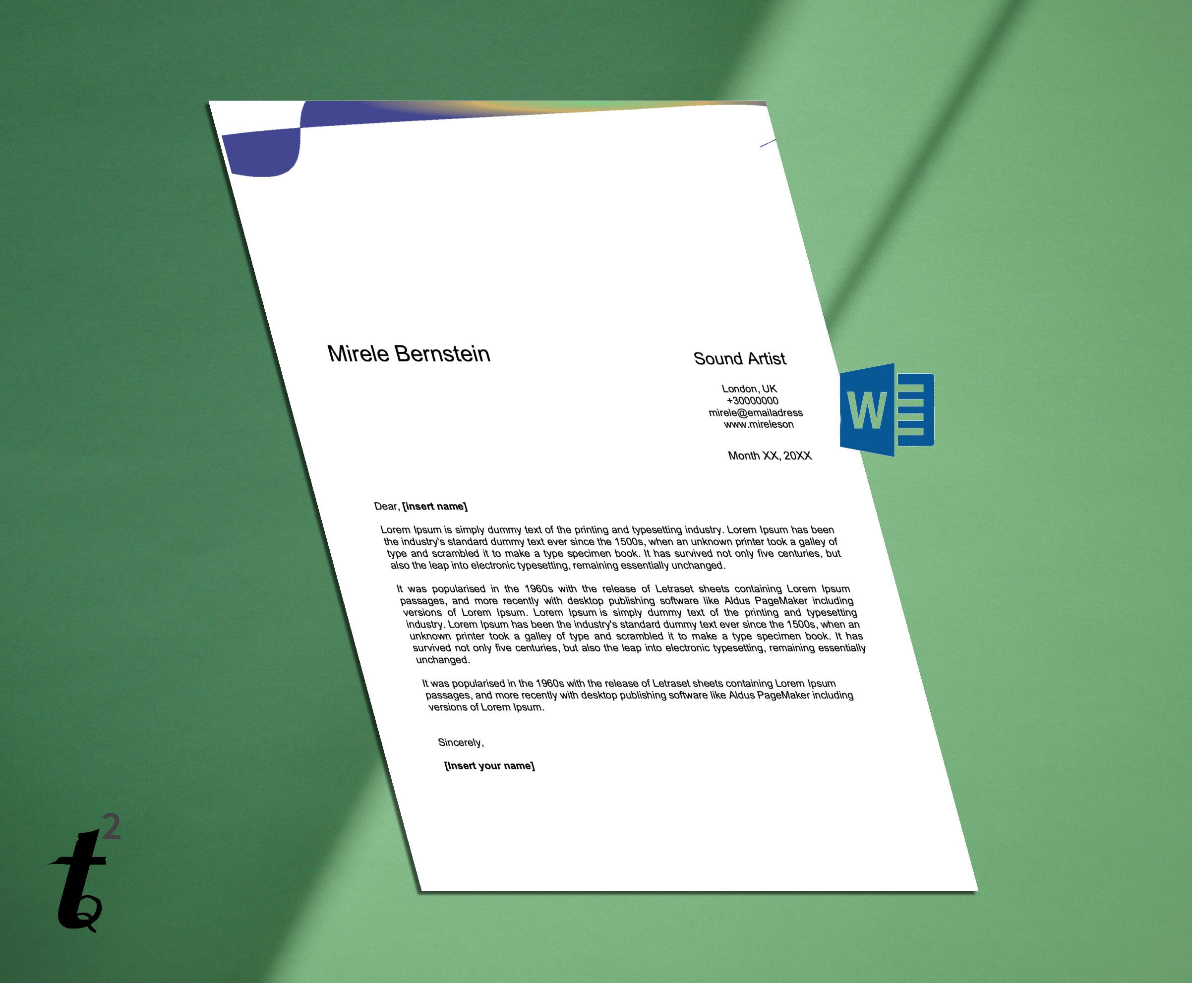 Easy Creative Resume Template for Creative Professionals | Professional ...