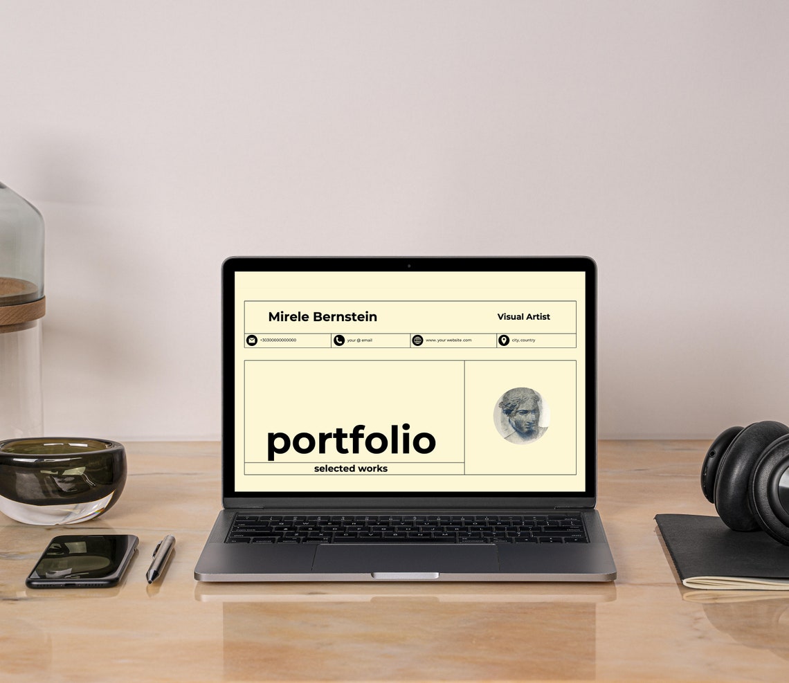 Artist Portfolio Template | Canva Template | Minimalistic Portfolio ...