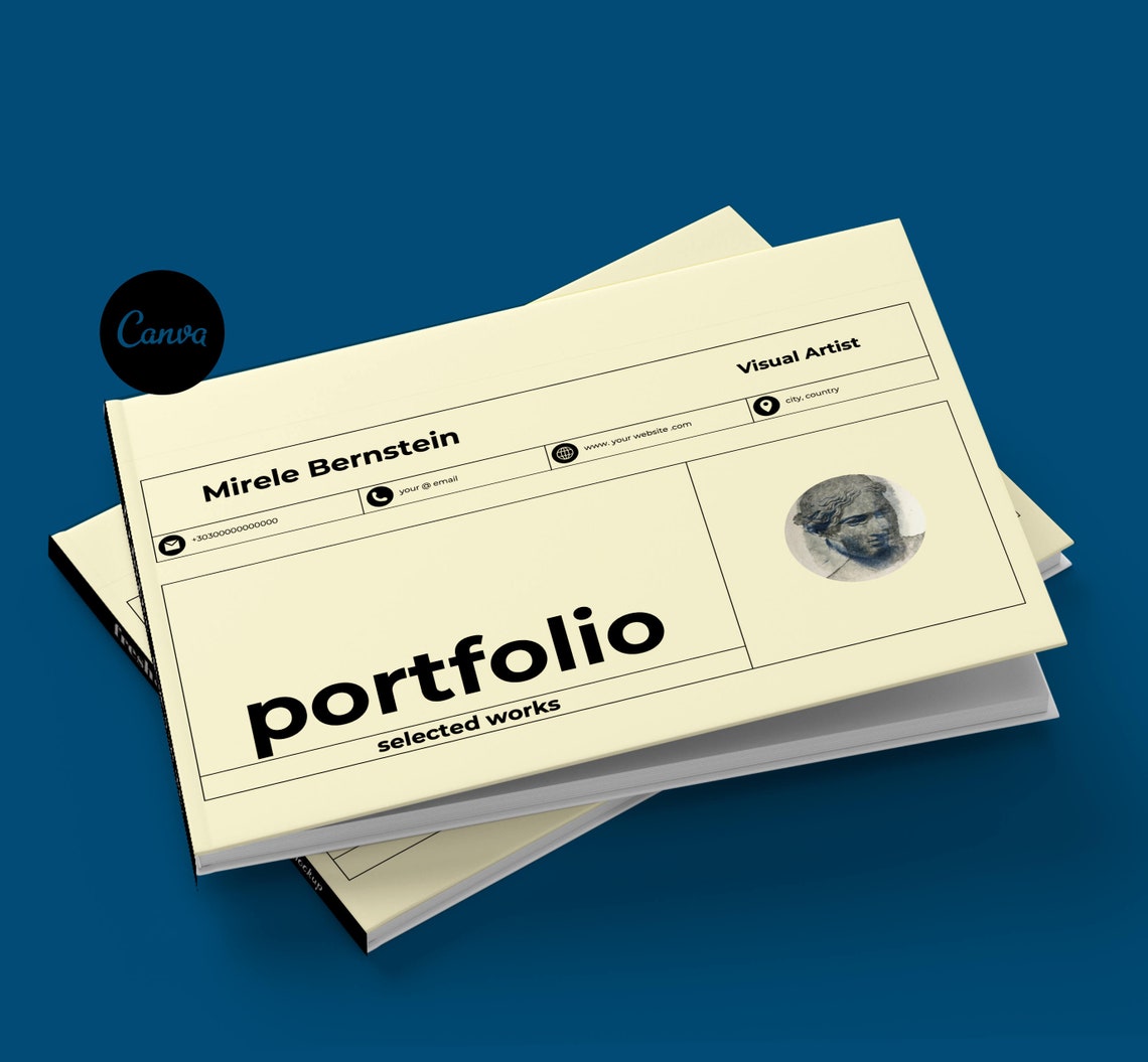 Artist Portfolio Template | Canva Template | Minimalistic Portfolio ...