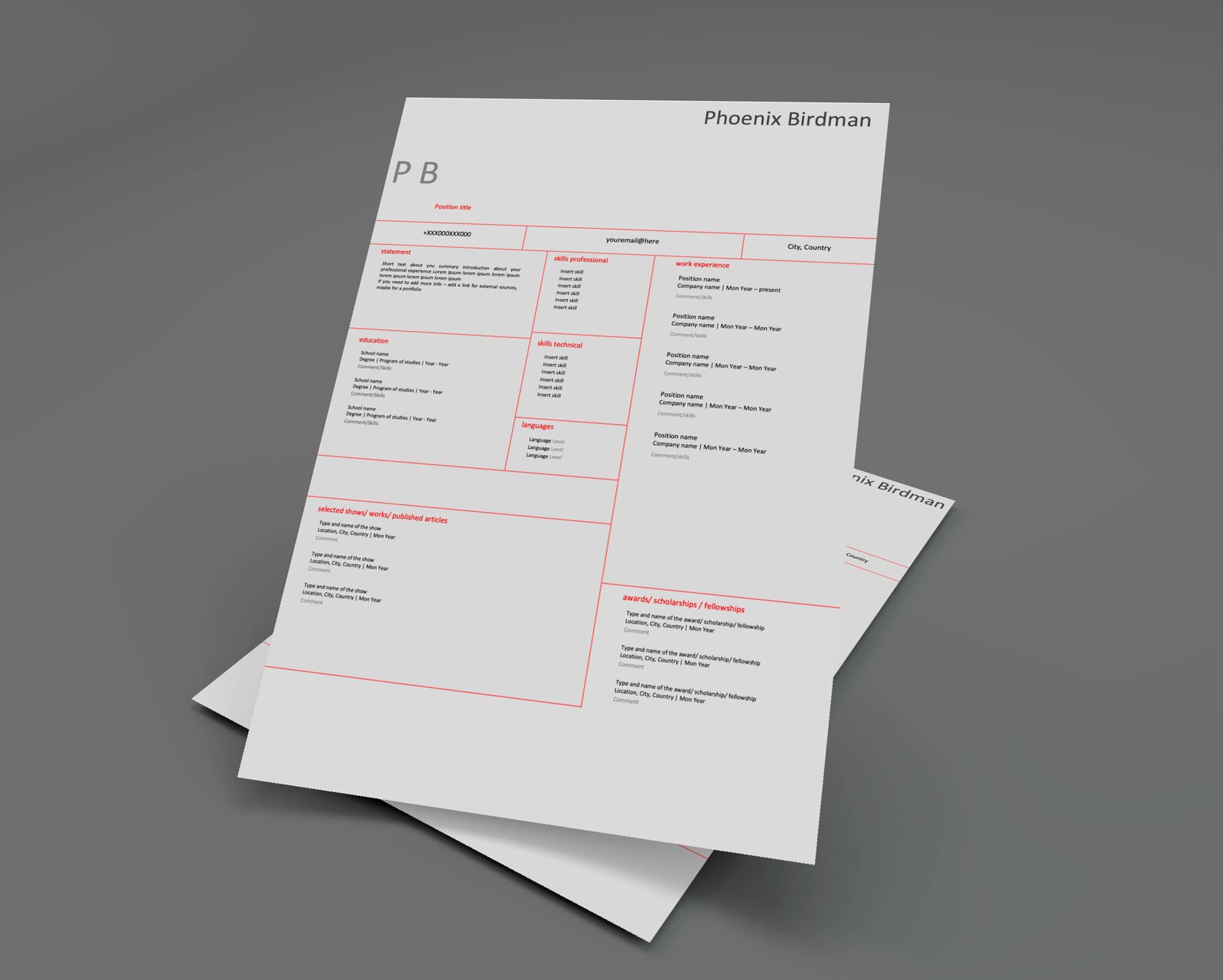 Easy Creative Resume Template for Creative Professionals | Professional ...
