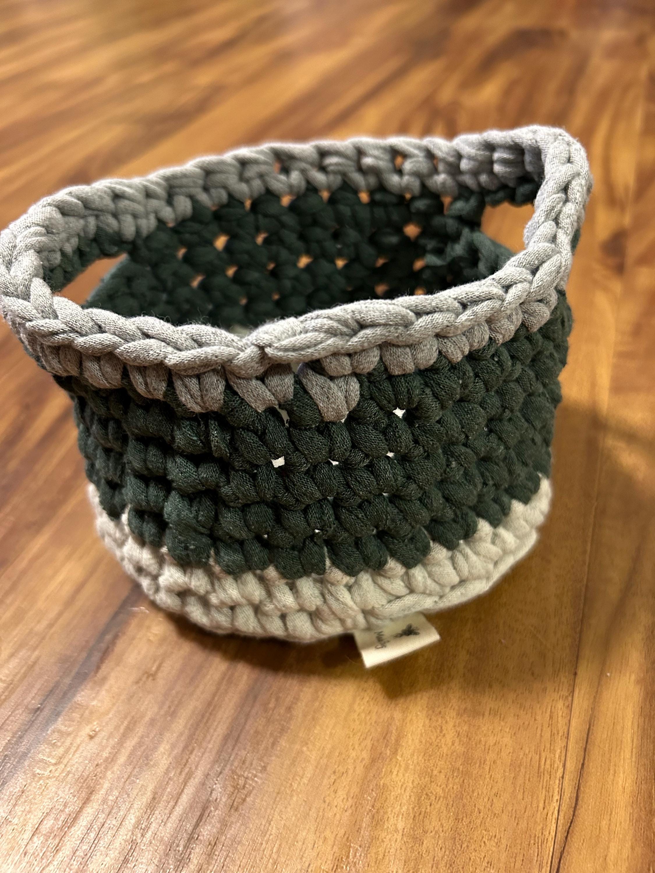 Upcycled Crochet Baskets - Etsy