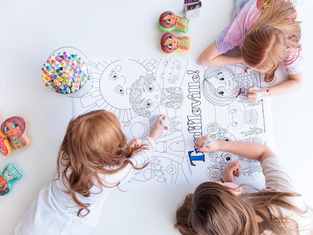 Giant Coloring Poster for Kids: 24x36 DIY Party Activity (digital ...