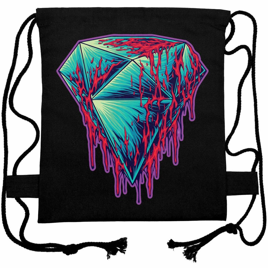 Drawstring Bag Heavy Duty Canvas Fabric Bag Backpack Shirt T Gym ...