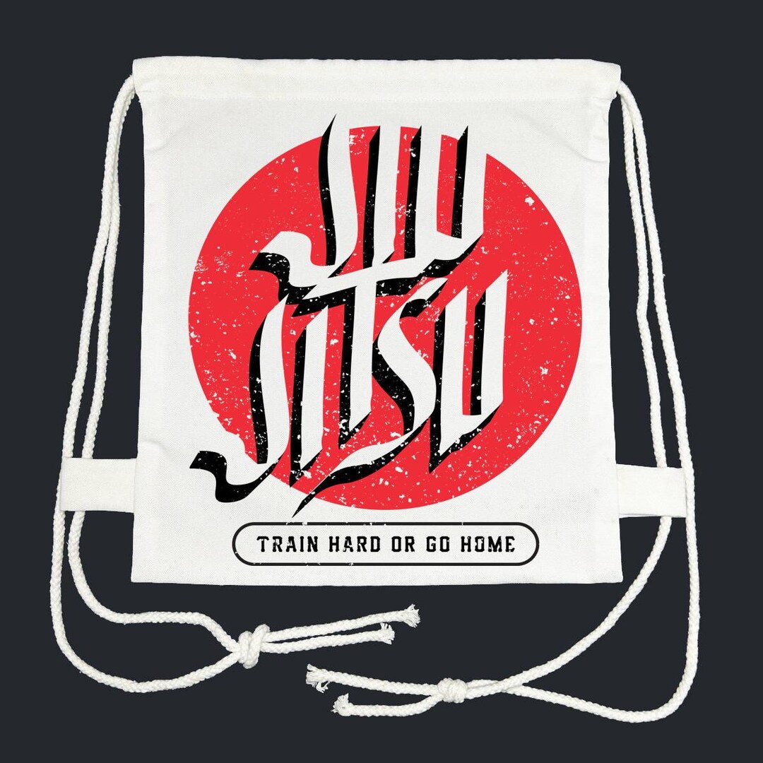 Drawstring Bag Heavy Duty Canvas Fabric Bag Backpack Shirt T Shoebag ...